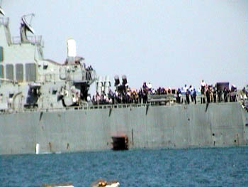 USS Cole Hoisted Home! [Archives:2000/44/Front Page] - Yemen Times archives